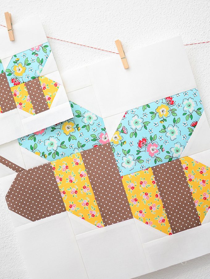 New Pattern - Honey Bee Quilt Block - ellis & higgs
