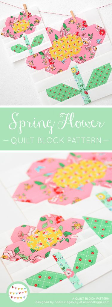 Spring Flower Quilt Block Pattern - ellis & higgs