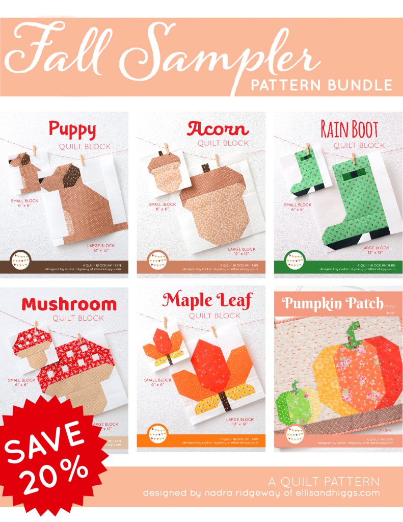 Fall Sampler Quilt Sew Along - ellis & higgs