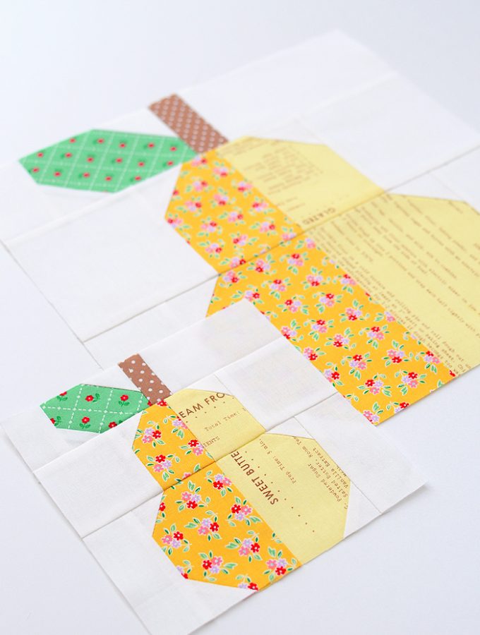 New Fall Quilt Pattern - Pear Quilt Block - ellis & higgs