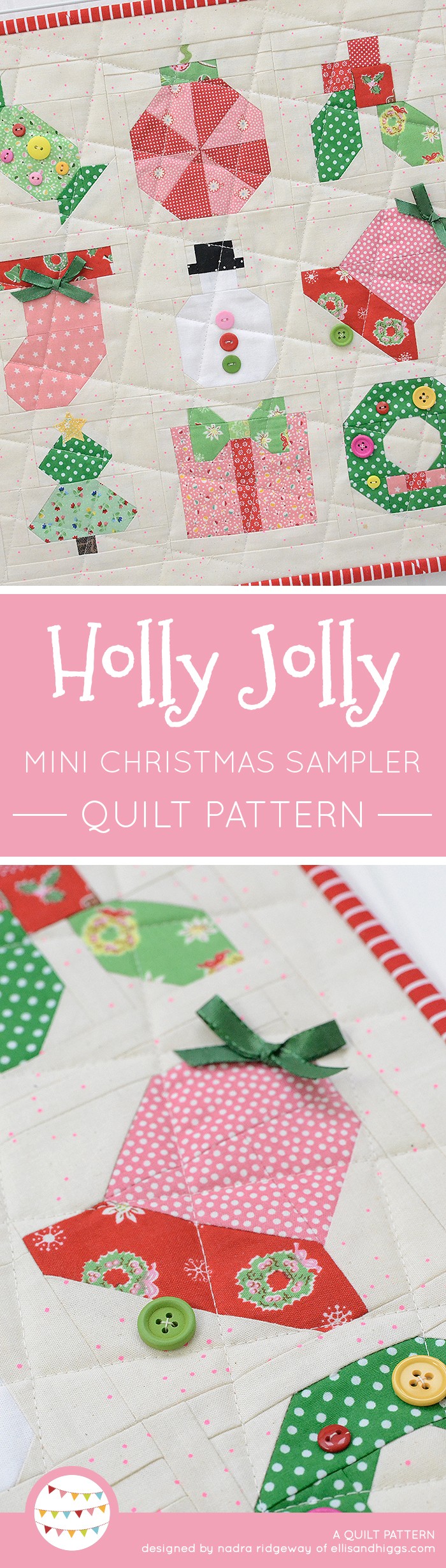 New Quilt Pattern / Neue Patchwork Anleitung: Mini Christmas Sampler ...