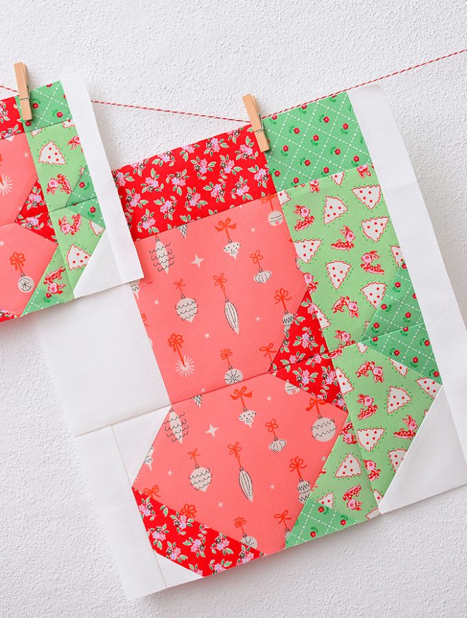 New Christmas Quilt Pattern - Christmas Stockings Quilt Block - ellis ...