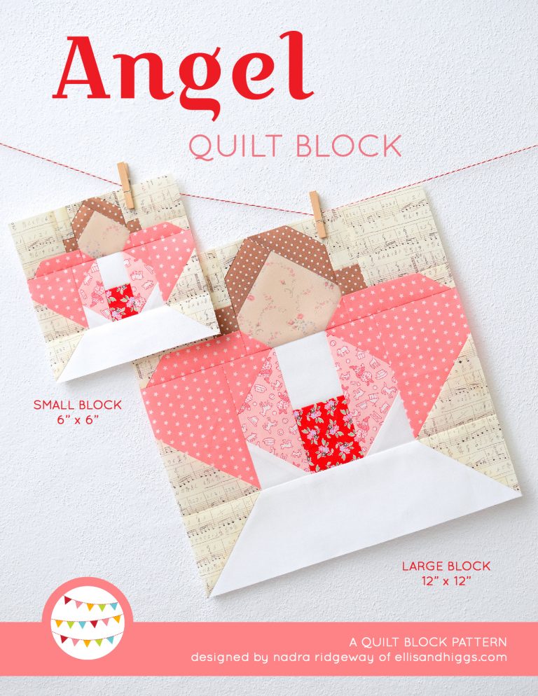 New Christmas Quilt Pattern - Angel Quilt Block - ellis & higgs