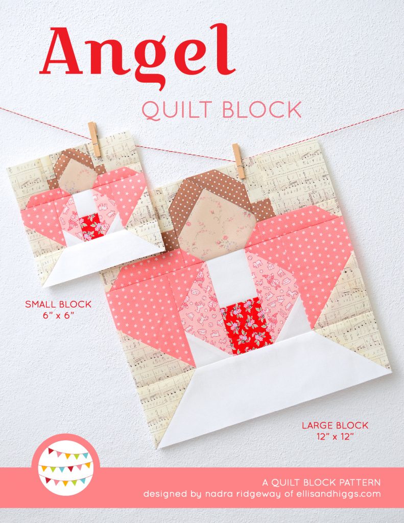 New Christmas Quilt Pattern - Angel Quilt Block - ellis & higgs