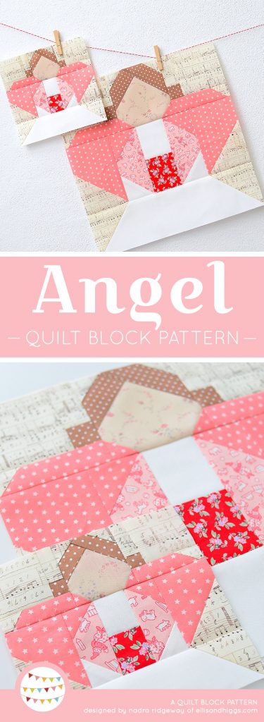 Angel Quilt Block Pattern - Christmas Quilt Pattern - ellis & higgs