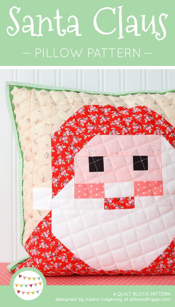 Santa Claus Quilt Block Pattern - Christmas Quilt Pattern - ellis & higgs