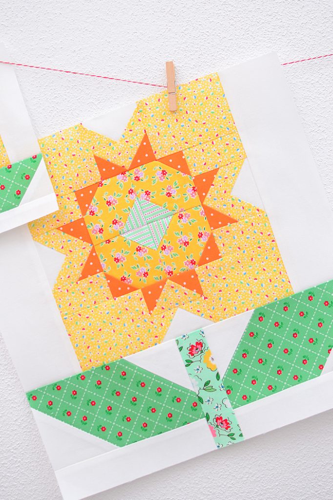 New Easter Quilt Patterns: Daffodil Quilt Block - ellis & higgs