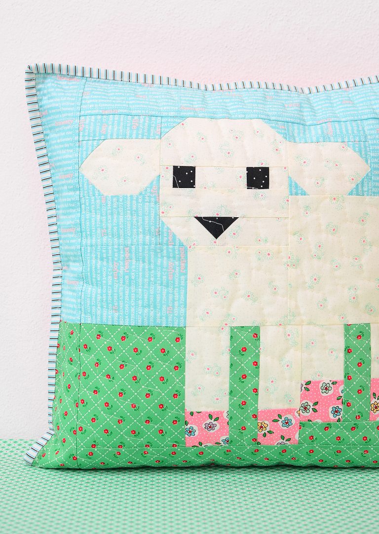 New Easter Quilt Patterns: Little Lamb Quilt Block + {free Pillow ...
