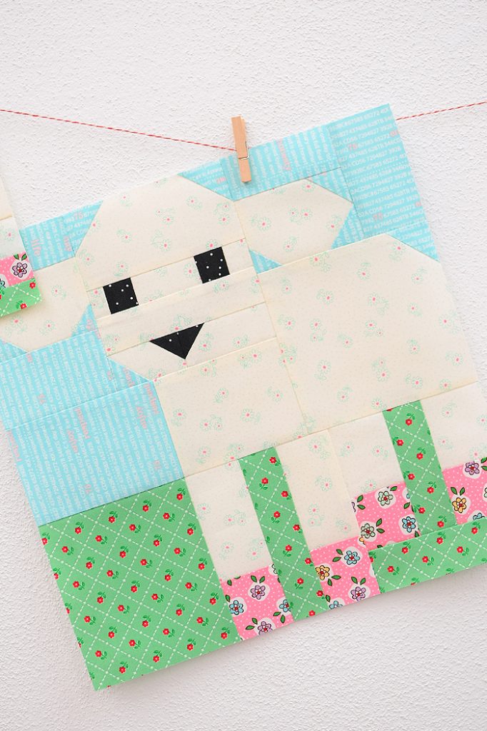 New Easter Quilt Patterns: Little Lamb Quilt Block + {free Pillow ...