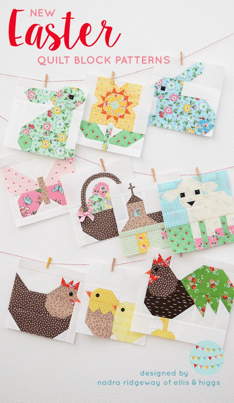 New Easter Quilt Patterns: Standing Bunny Quilt Block + {free Mini ...