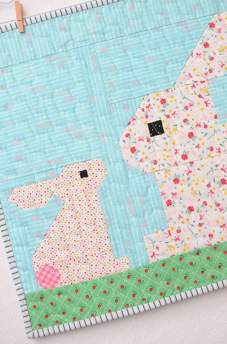 New Easter Quilt Patterns: Standing Bunny Quilt Block + {free Mini ...