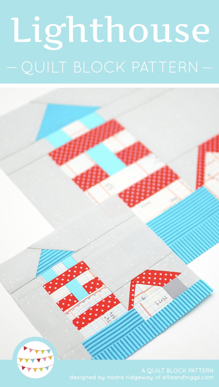 New Nautical Quilt Patterns: Lighthouse Quilt Block Pattern {+ free ...