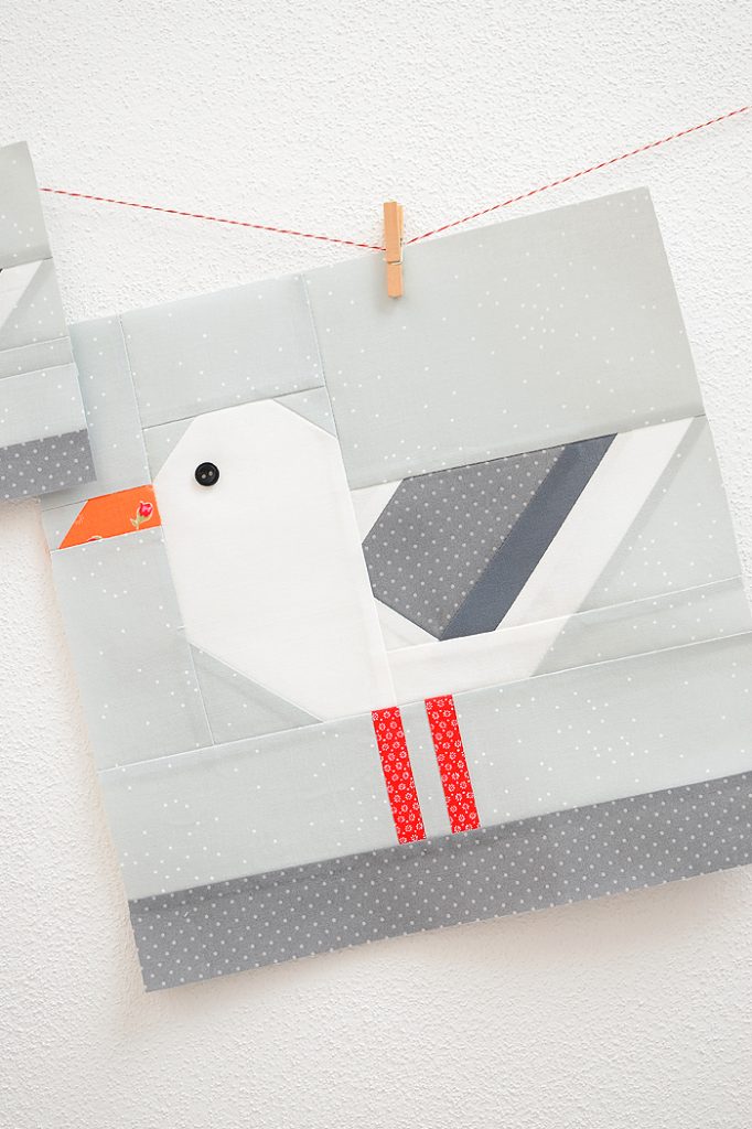 New Nautical Quilt Patterns: Seagull Quilt Block Pattern - ellis & higgs