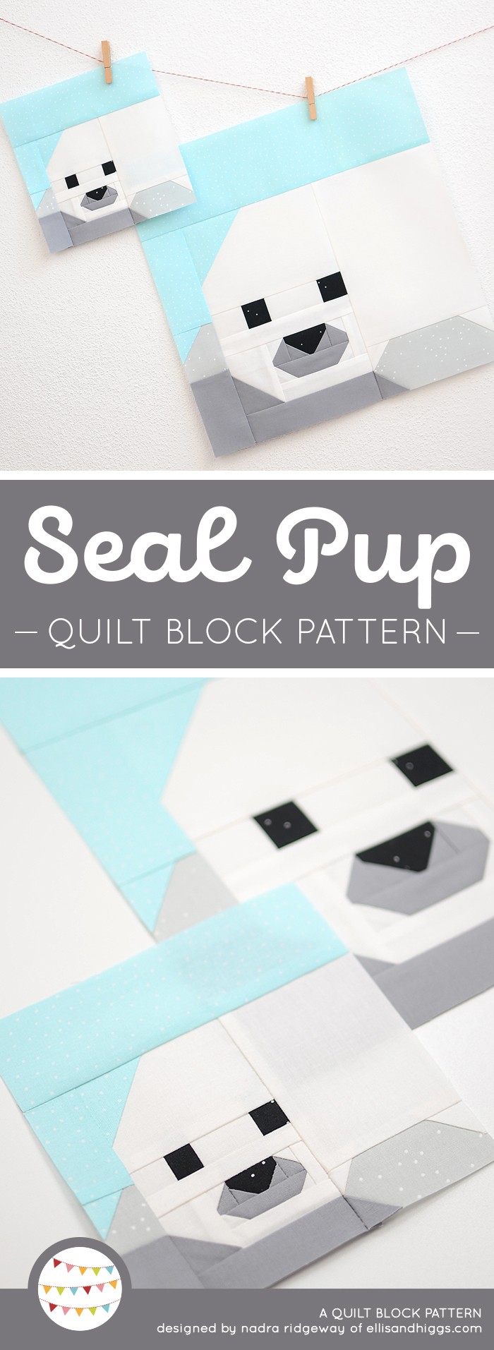 New Nautical Quilt Patterns: Seal Pup Quilt Block Pattern {+ free ...