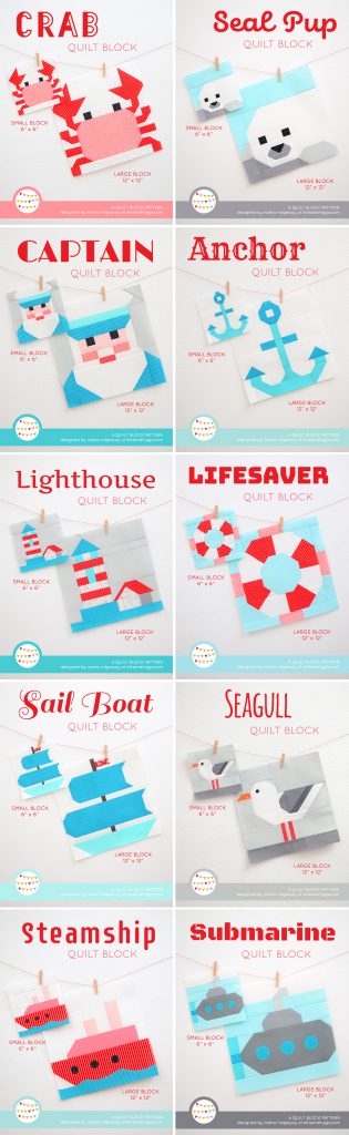 New Nautical Quilt Patterns: Anchor Quilt Block Pattern - ellis & higgs