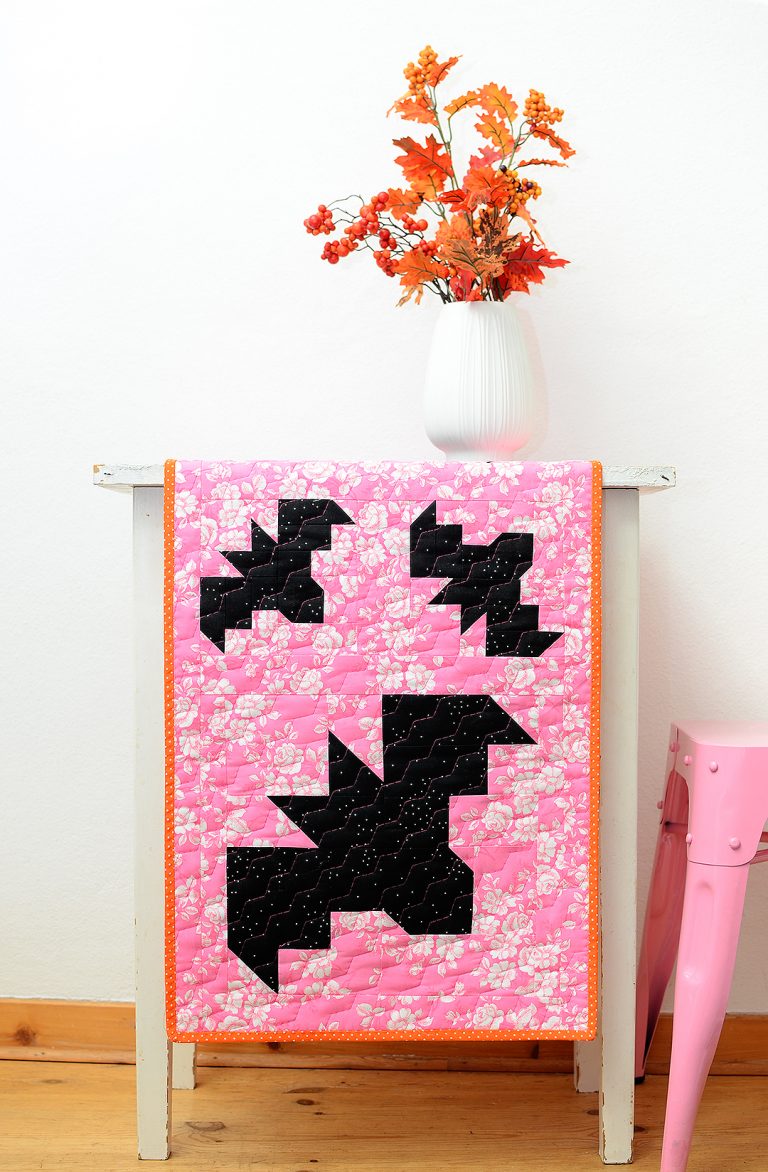 Bat Table Runner Pattern - A Free Halloween Quilt Pattern Add-On ...