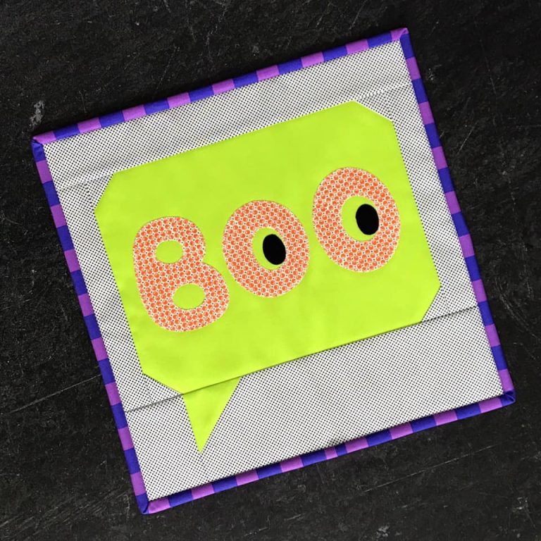 New Halloween Quilt Patterns: Boo Quilt Pattern - ellis & higgs