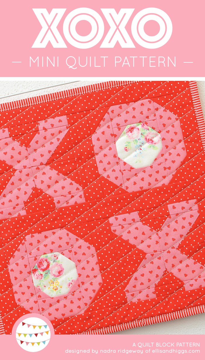 New Heart Quilt Patterns: XOXO Mini Quilt Pattern - ellis & higgs