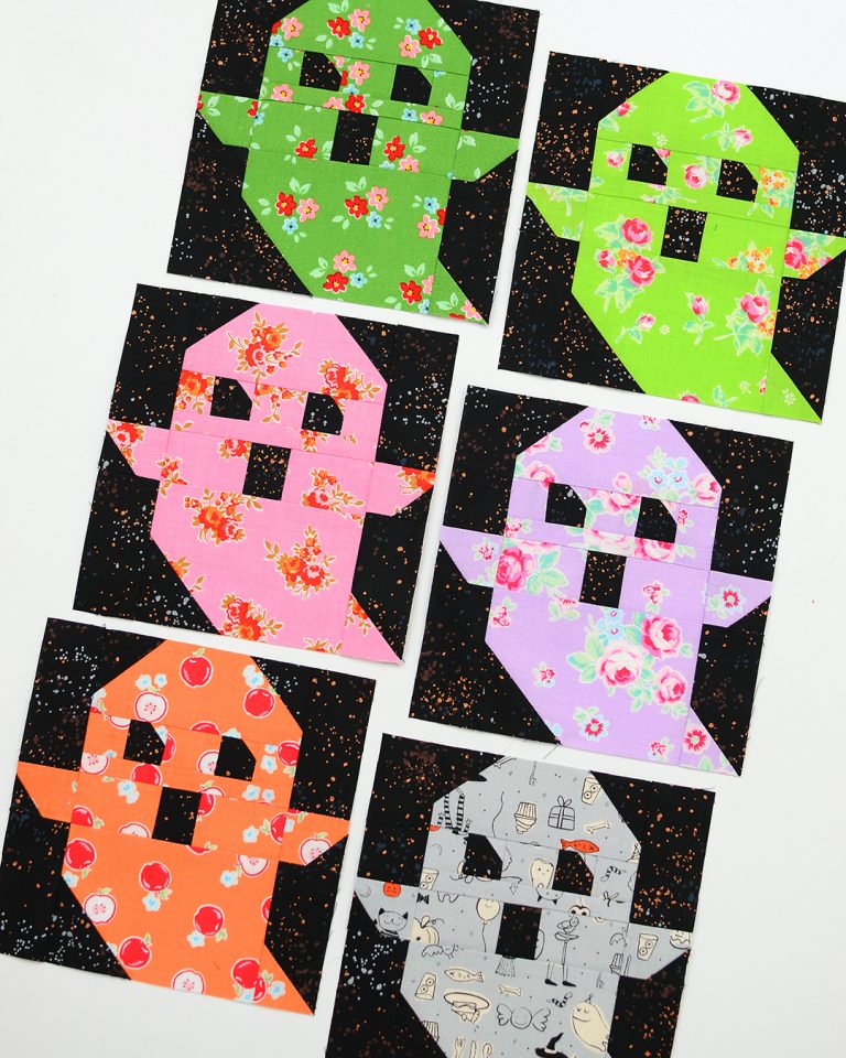 Ghost Mini Quilt - A Fun Halloween Quilt Pattern Add-On - ellis & higgs