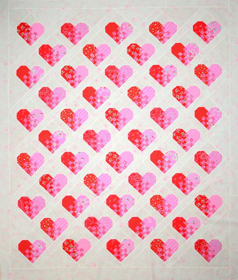 Checkered Heart Quilt Pattern - ellis & higgs