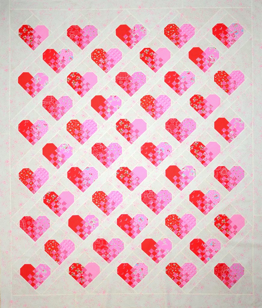 Checkered Heart Quilt Pattern - ellis & higgs