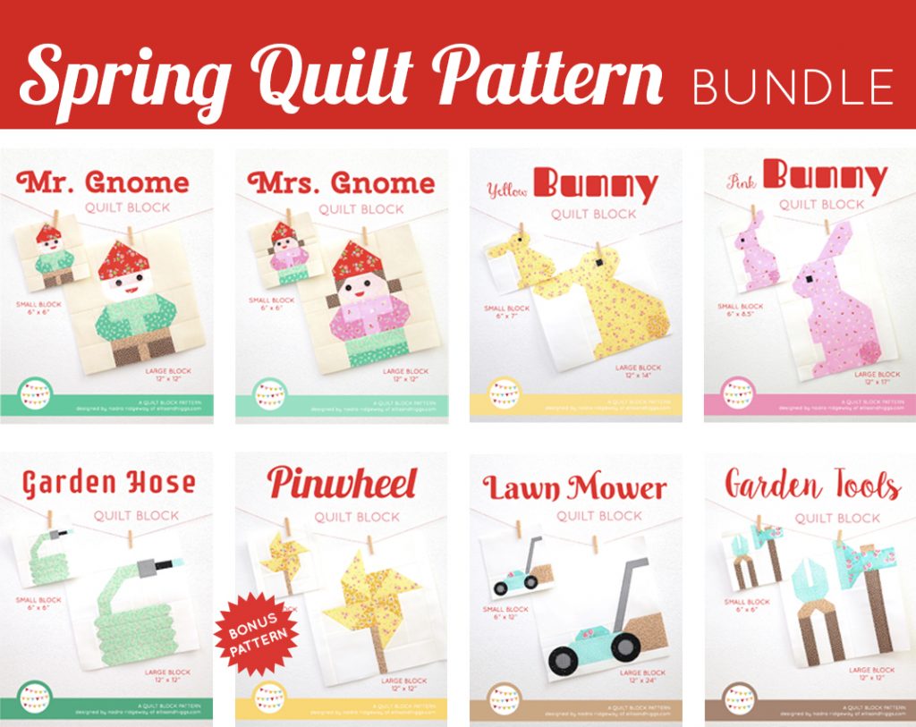 New Spring Quilt Patterns: Lawn Mower Quilt Pattern - ellis & higgs