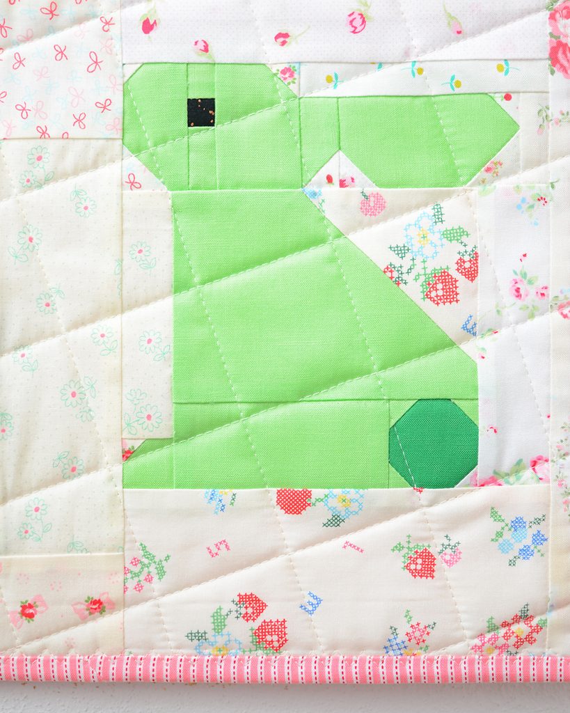 Bunny Bunch Mini Quilt - A fun Easter quilt pattern add-on - ellis & higgs