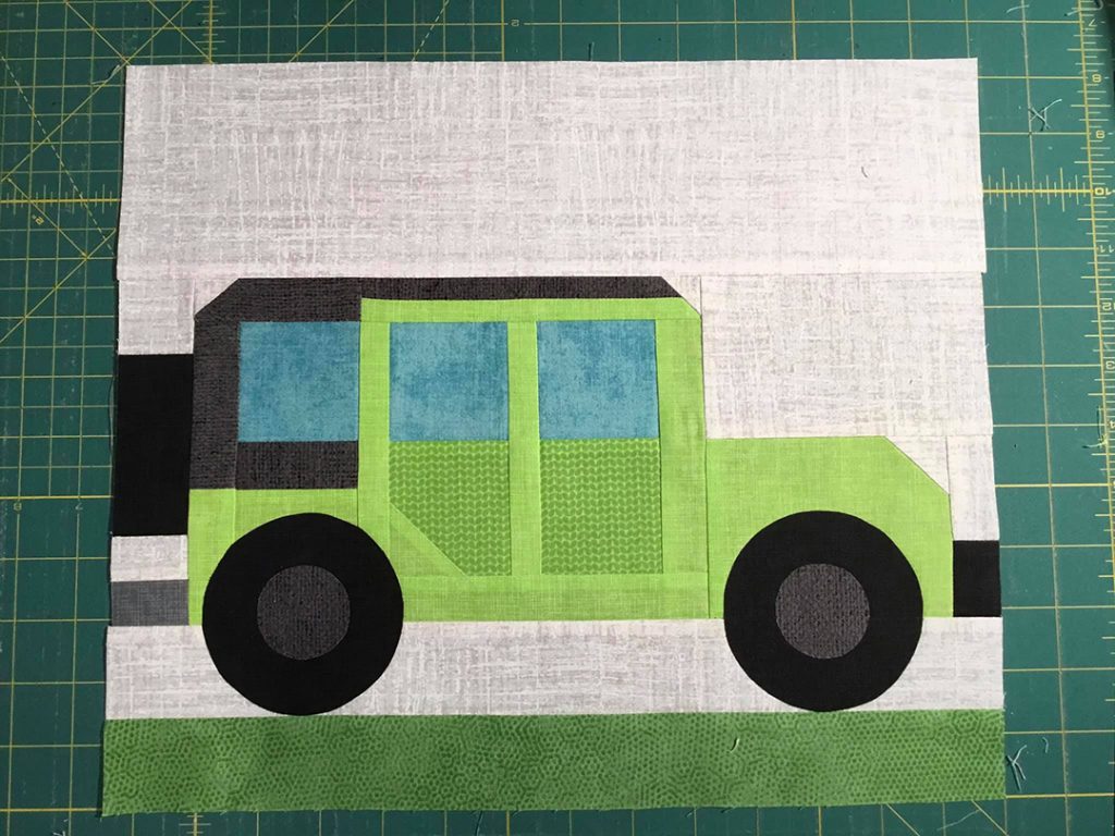 New Summer Quilt Patterns: Offroad Car Quilt Pattern - ellis & higgs