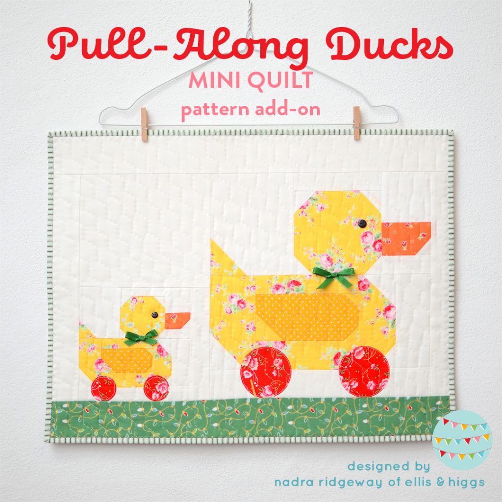 New Christmas Quilt Patterns: Pull-along Duck Quilt Pattern - ellis & higgs