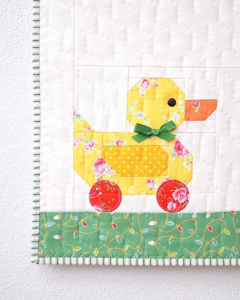 New Christmas Quilt Patterns: Pull-along Duck Quilt Pattern - ellis & higgs