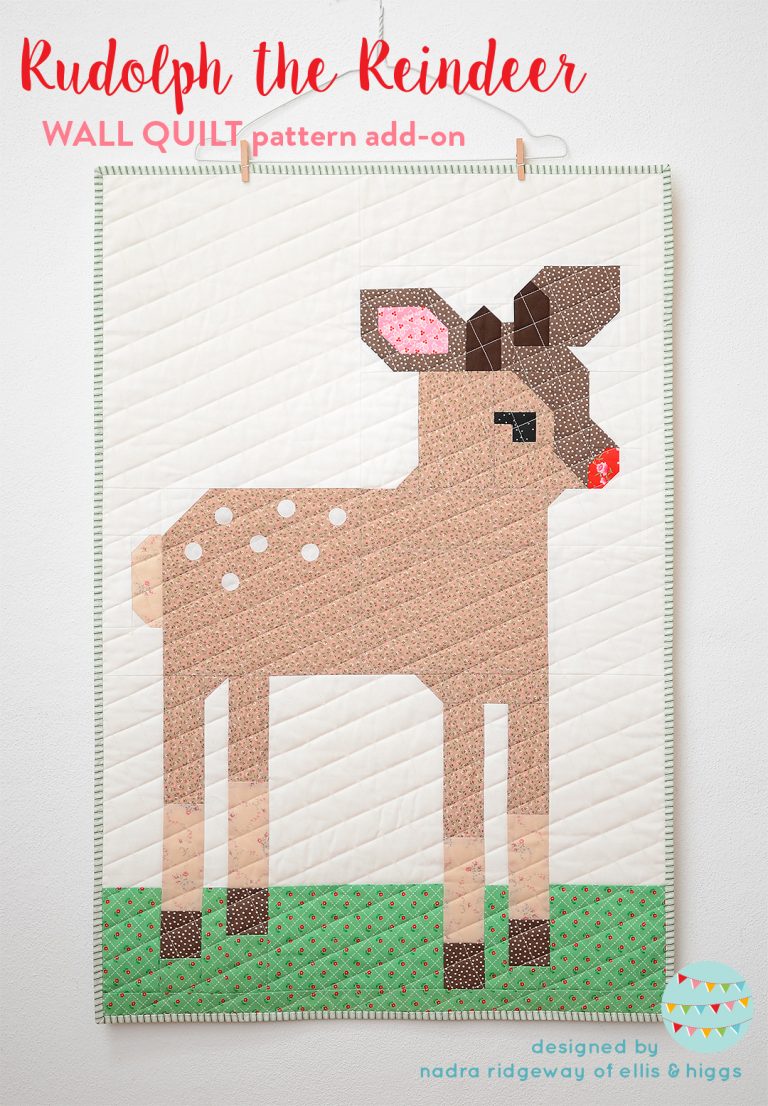 New Christmas Quilt Patterns: Reindeer Quilt Pattern - ellis & higgs