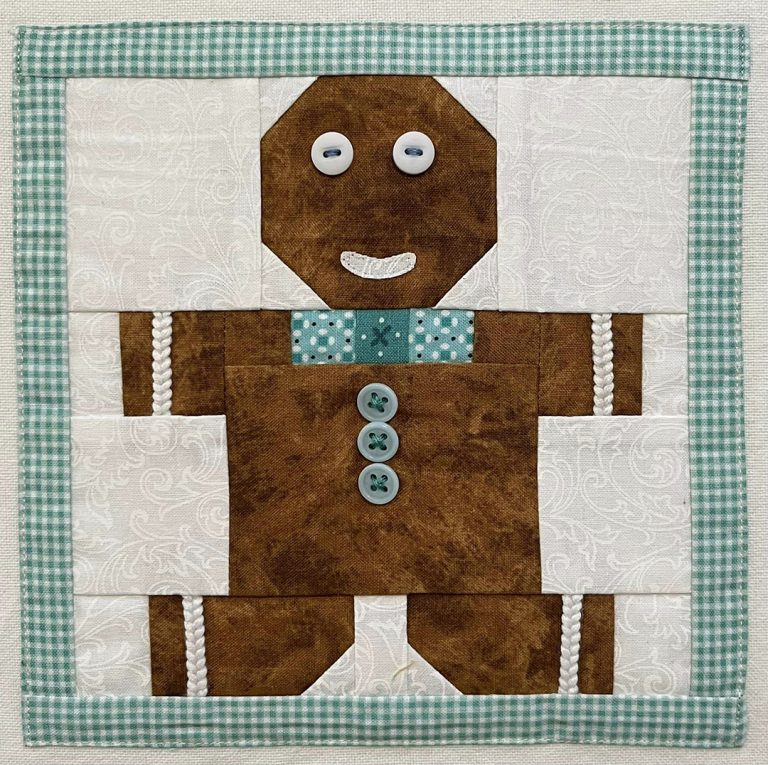 New Christmas Quilt Patterns: Gingerbread Man Quilt Pattern - ellis & higgs