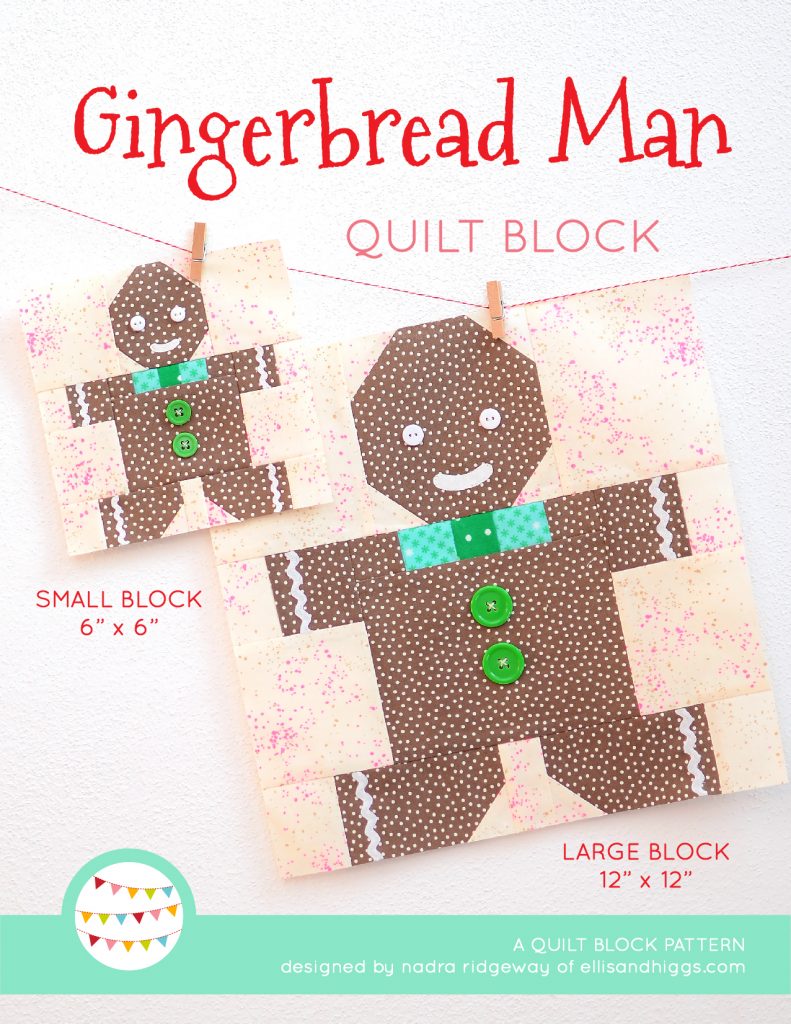 New Christmas Quilt Patterns: Gingerbread Man Quilt Pattern - ellis & higgs