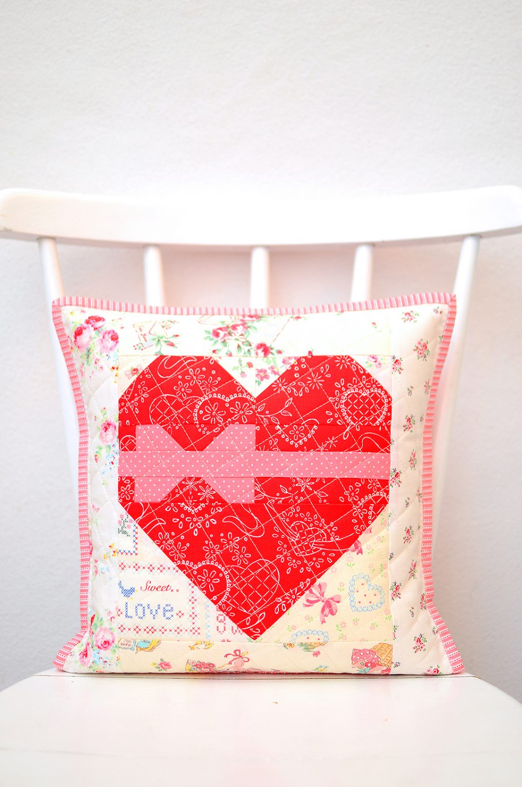 Quilted Heart Pillow Tutorial & Pattern Add-on - ellis & higgs