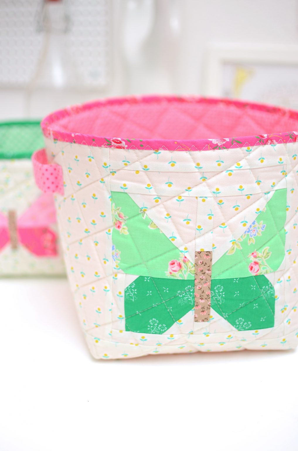 Quilted Fabric Basket - Tutorial & Pattern Add-on - ellis & higgs