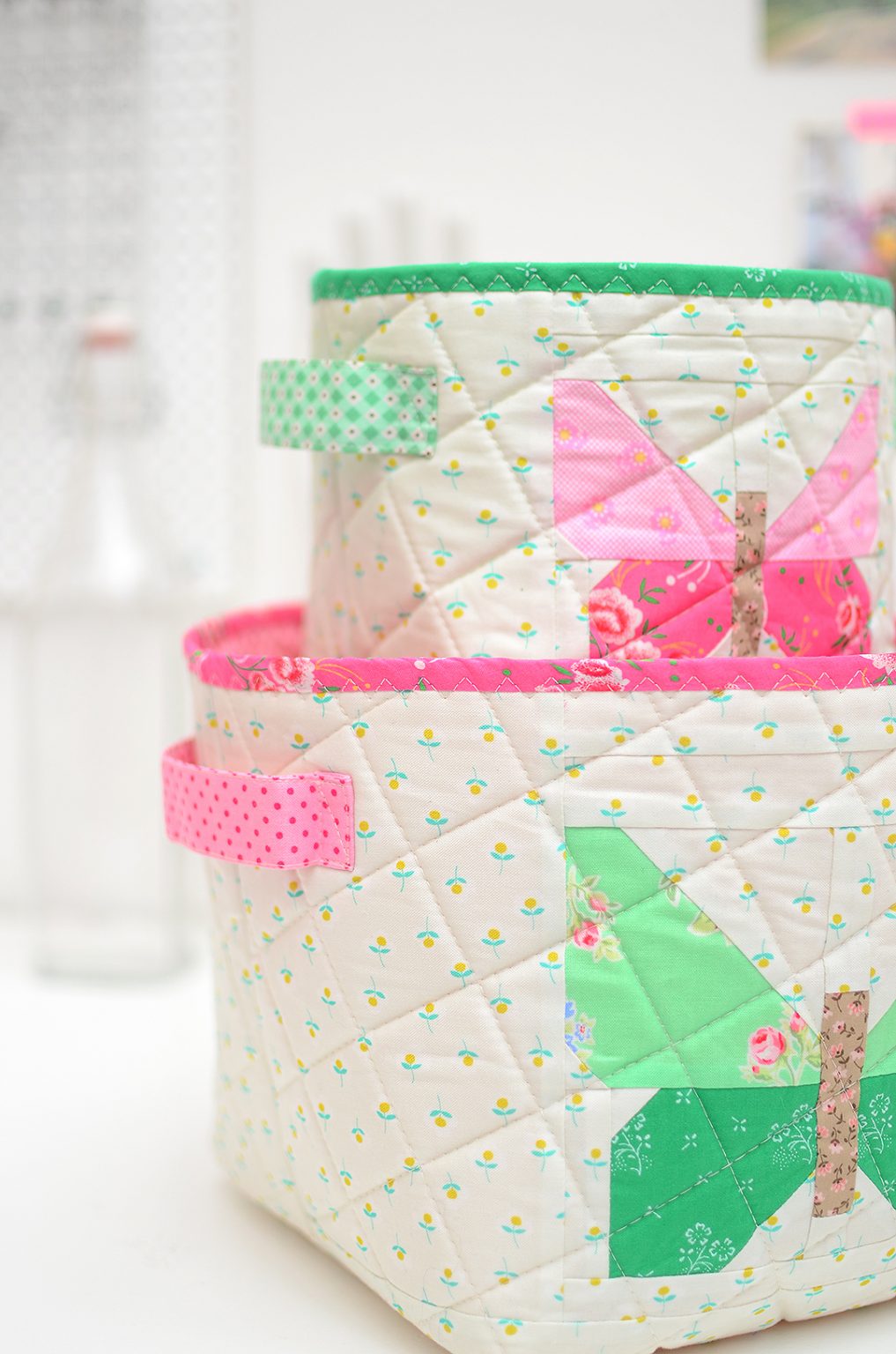 Quilted Fabric Basket - Tutorial & Pattern Add-on - ellis & higgs