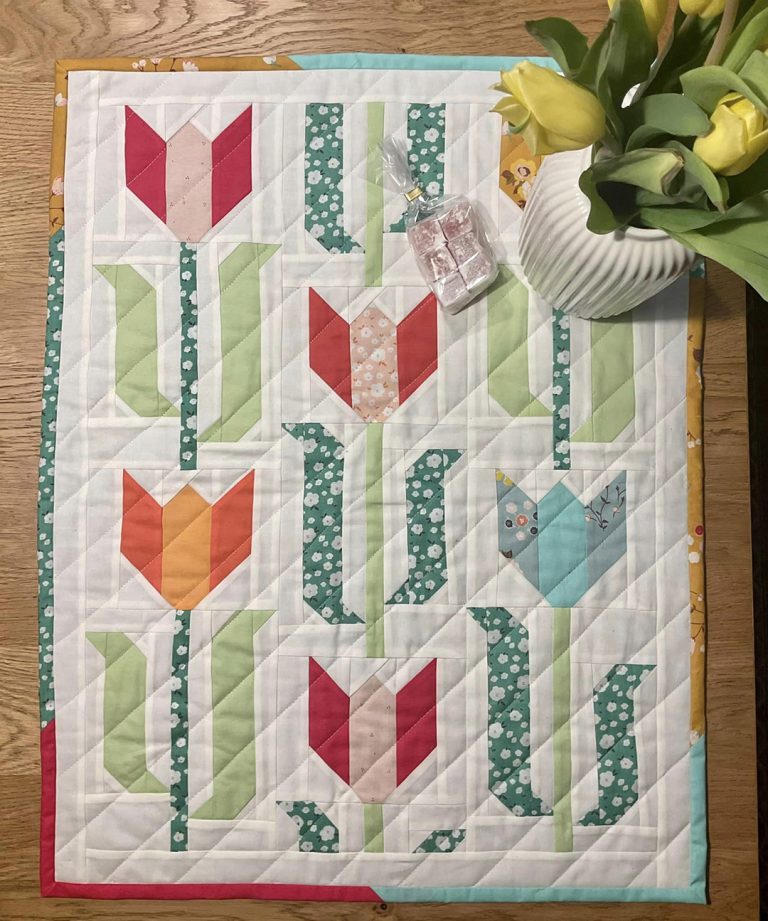 Out now - A Tulip Mini Quilt to celebrate Spring - ellis & higgs
