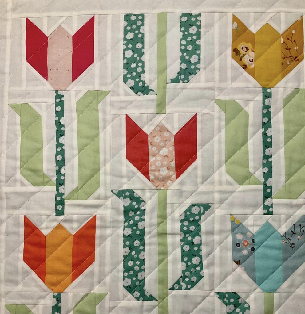 Out now - A Tulip Mini Quilt to celebrate Spring - ellis & higgs