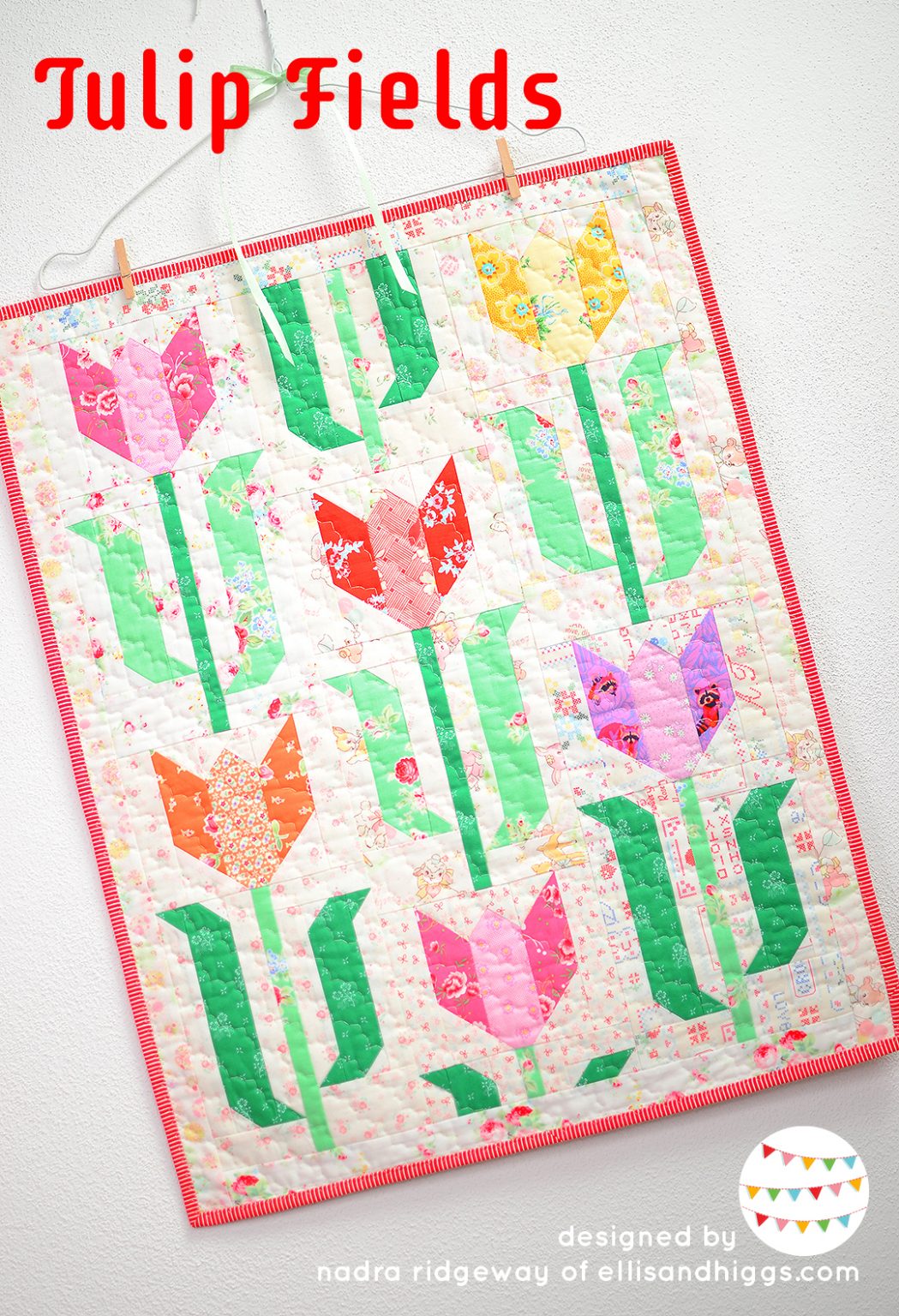 Out now - A Tulip Mini Quilt to celebrate Spring - ellis & higgs