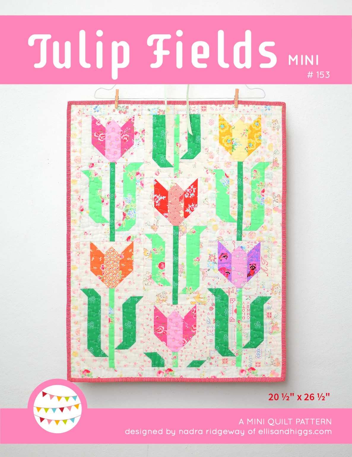 Out now - A Tulip Mini Quilt to celebrate Spring - ellis & higgs