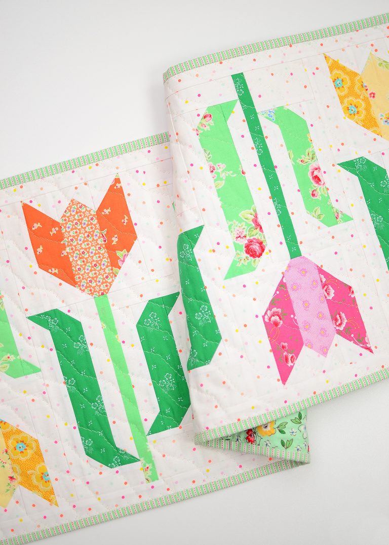 Tulip Table Runner - Tutorial & Pattern Add-on - ellis & higgs