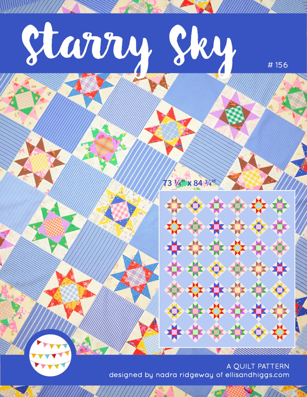 Out Now - Starry Sky Star Quilt Pattern - ellis & higgs